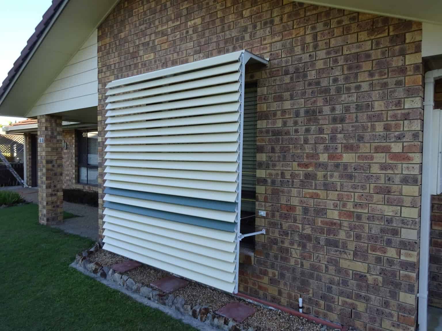 Louvre Awning - Factory Direct Shutters, Awnings & Blinds